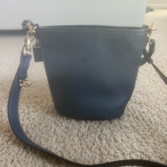 Coach | Bags | Coach Navy Blue Bucket Bag | Poshmark